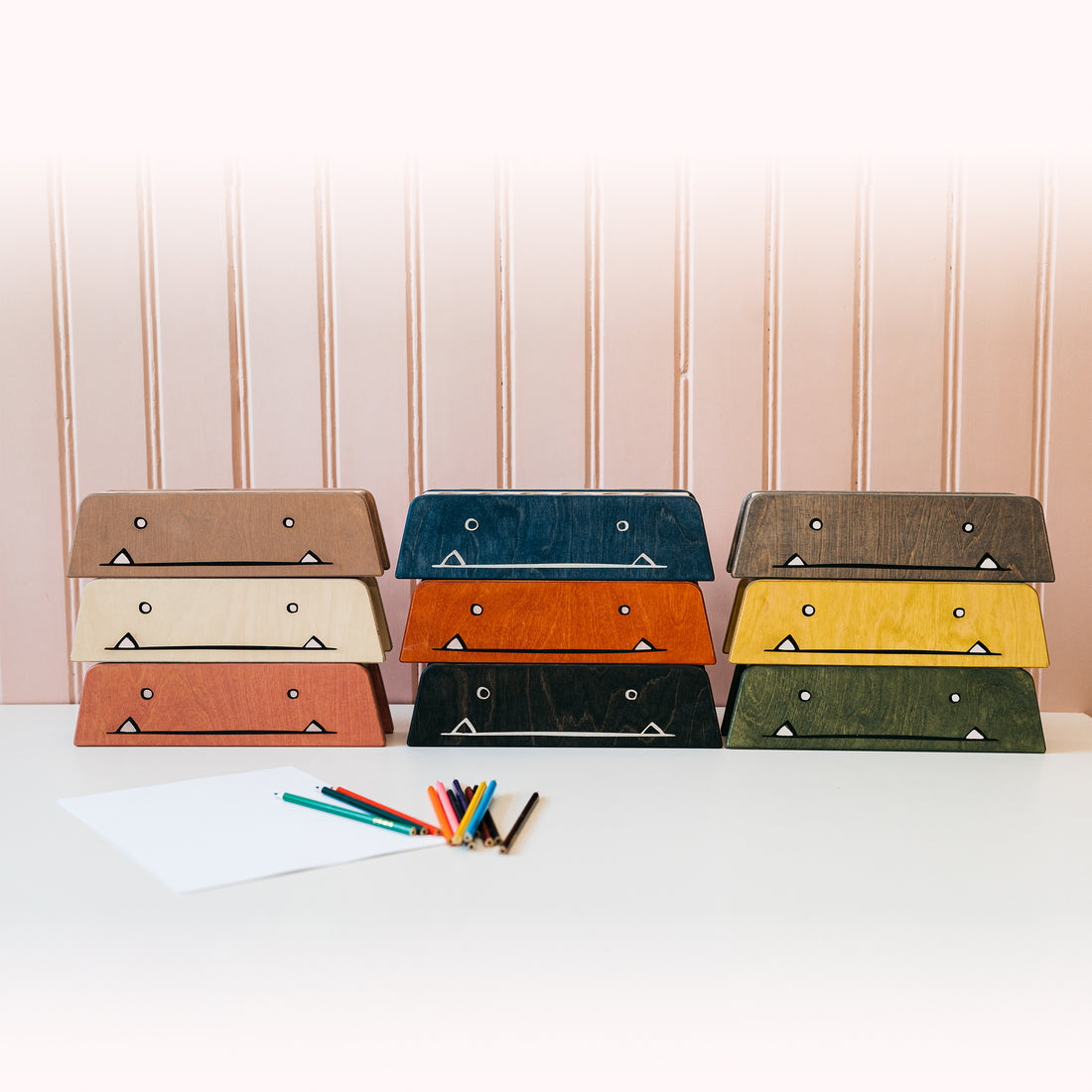 Little Monster wooden desk organizer – Wild Kids